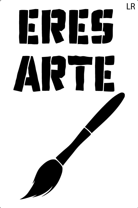Plantilla Stencil "Eres Arte" Lidia Ricis – Creastu Manualidades
