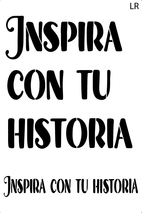 Plantilla Stencil "Inspira Con Tu Historia" Lidia Ricis – Creastu ...