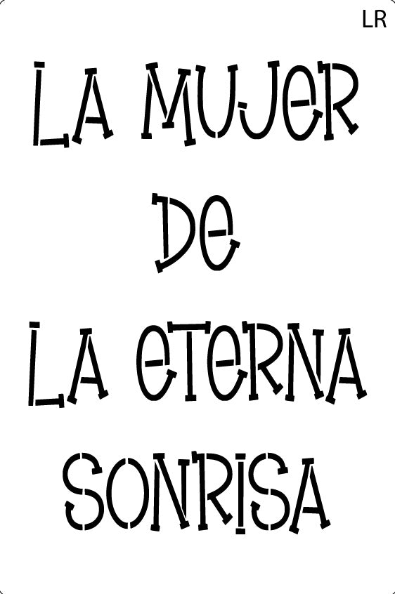 Plantilla Stencil "La Mujer De La Eterna Sonrisa" Lidia Ricis – Creastu ...